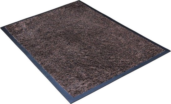 Droogloopmat / Droogloopmat Dry Dry / 85 cm x 150 cm / bruin | bol
