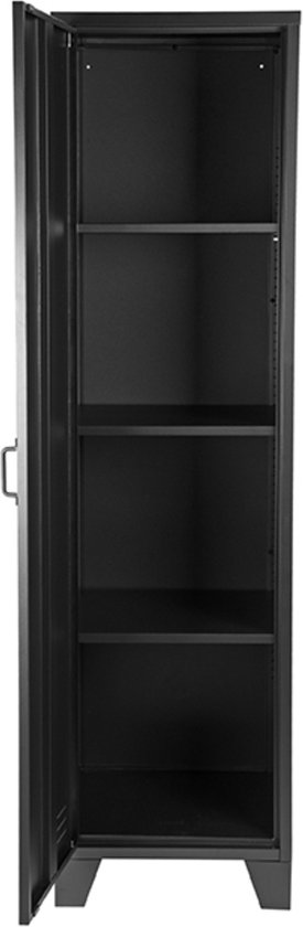 LABEL51 Fence Bergkast - Zwart - Metaal - 1-Deurs | bol