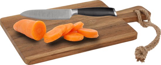 Excellent Houseware Snijplank/serveerplank - met handvat - 34 x 18 cm | bol