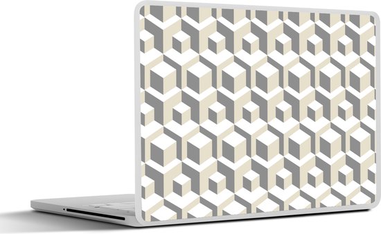 Laptop sticker - 11.6 inch - Kubus - 3D - Patronen - 30x21cm ...