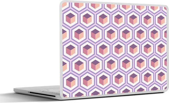 Laptop sticker - 17.3 inch - Cube - Kubus - Patronen - 40x30cm ...