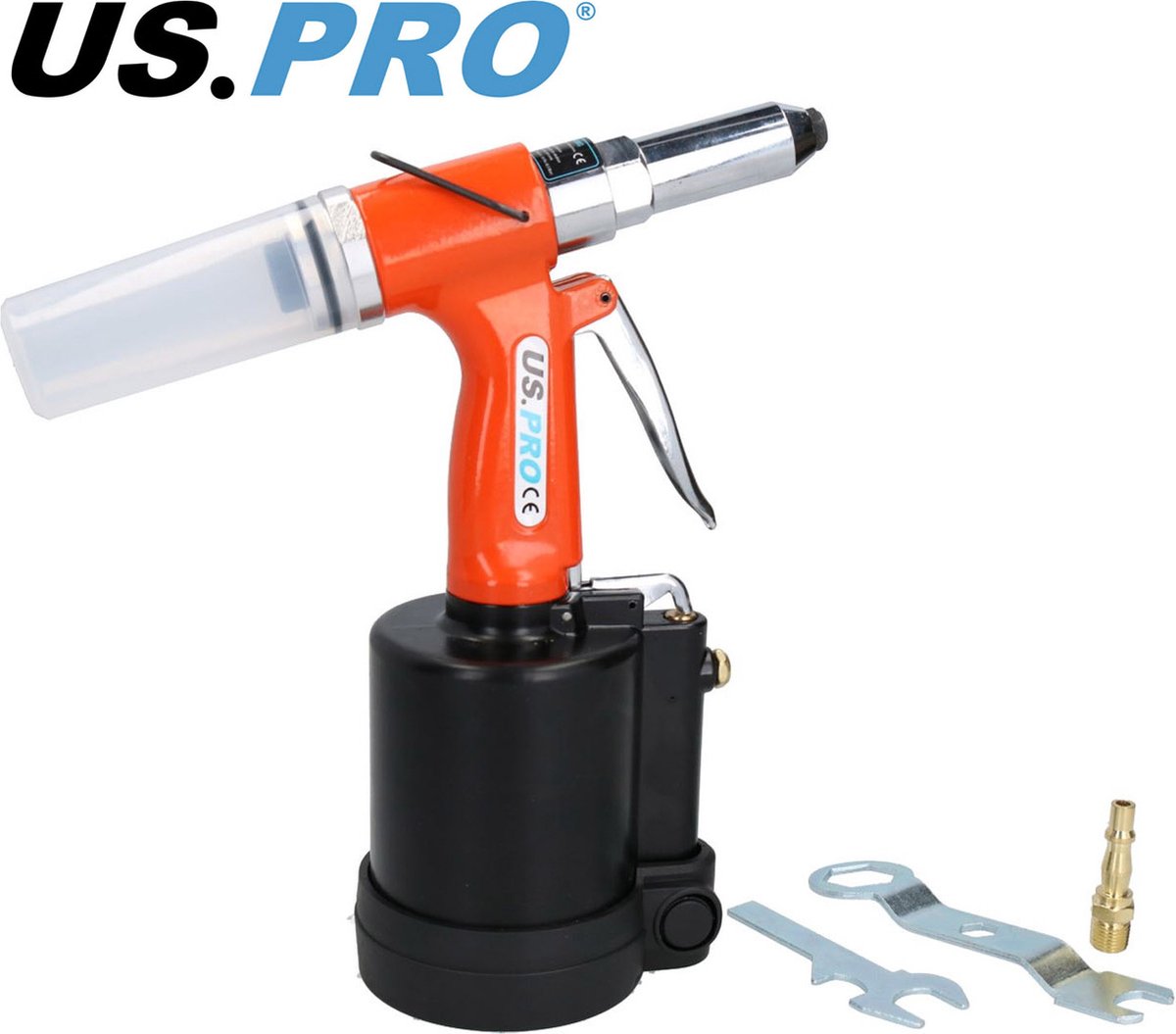 Professionele popnageltang op perslucht voor 3.2 - 4.0 - 4.8 en 6.4 mm ...