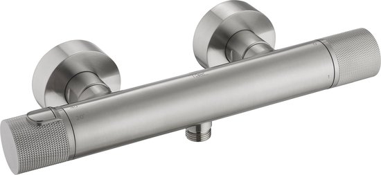 Ben engraved Cross Thermostatische Douchekraan - 15 cm - RVS-look ...