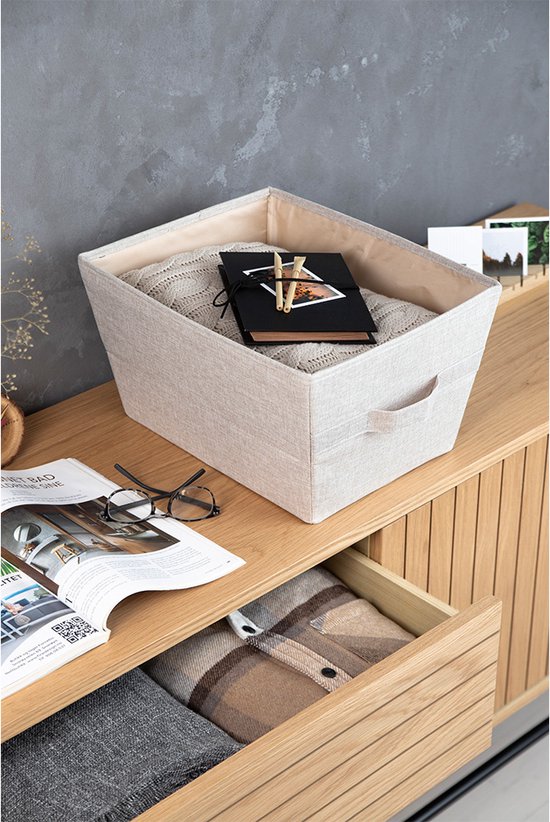 Bigso Box of Sweden Taps toelopende opbergmanden beige - Beige ...