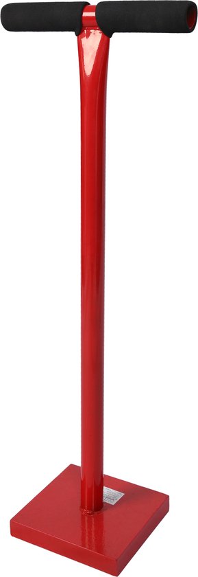 Grondstamper 11,5 kg van staal - grondplaat 20x20cm cm en T-handgreep | bol