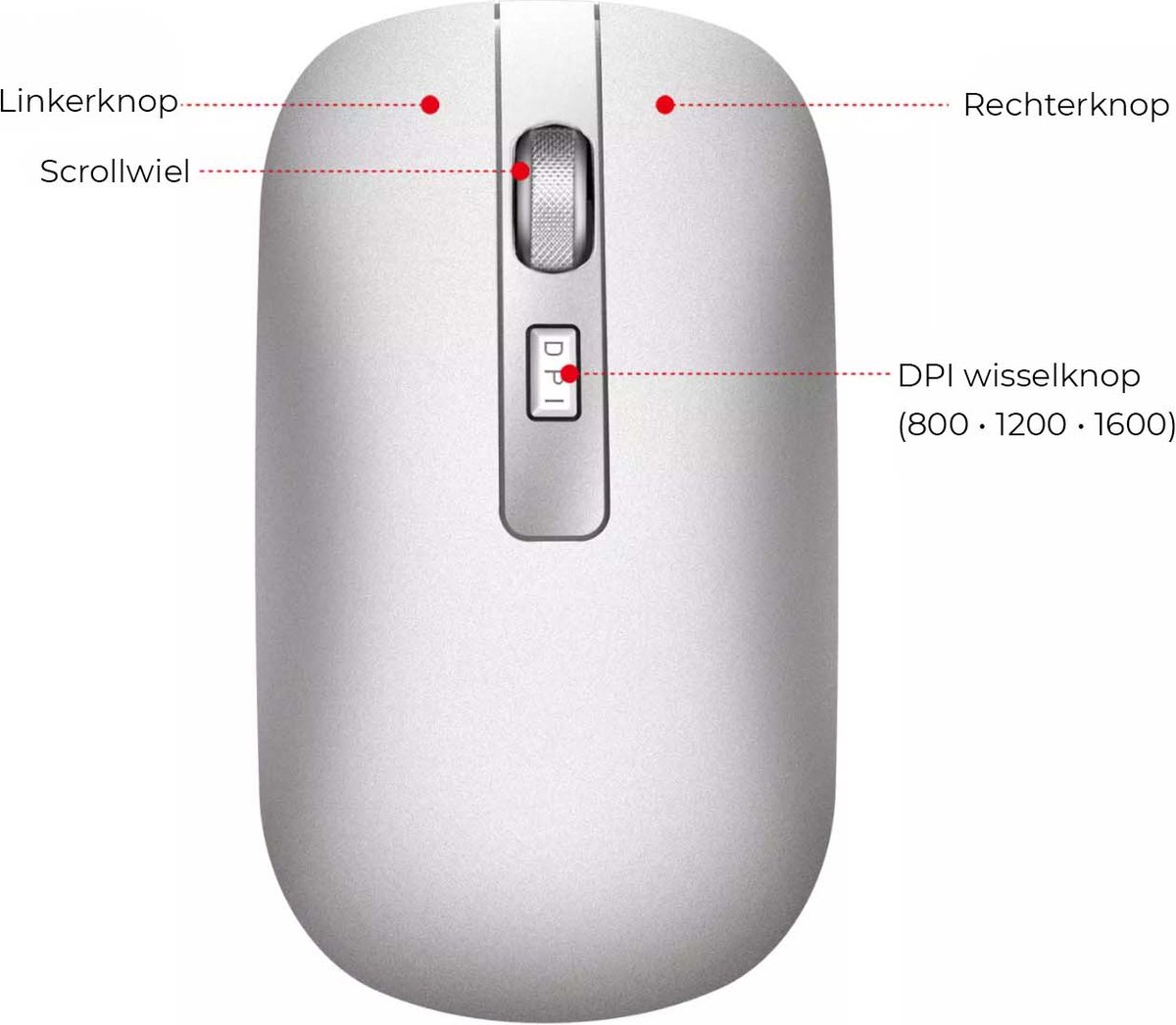 M30 Draadloze muis Blauw - Wireless mouse - Oplaadbare computer muis ...