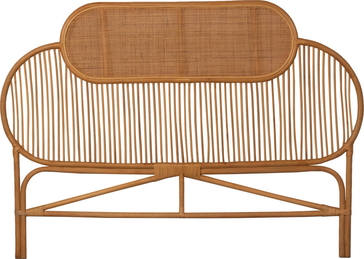 Rotan Hoofdbord - 160cm - Bruin - Bohemian - Bedwand Kim - Giga Meubel ...