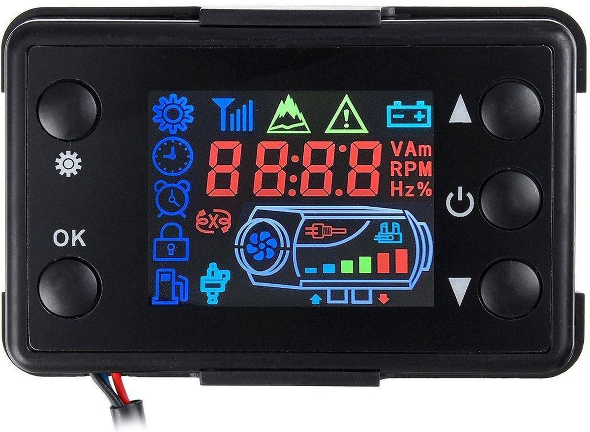 Standkachel Diesel 12V 2KW met Inbouwset - liwolf.com | bol.com