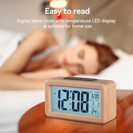 Digitale wekker – digitale alarm wekker – alarm clock – duurzaam | bol.com