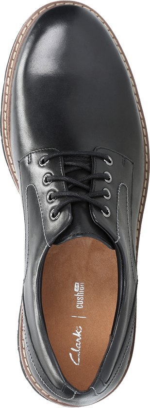 Clarks - Heren - Batcombe Hall - G - 2 - black leather - maat 7 | bol