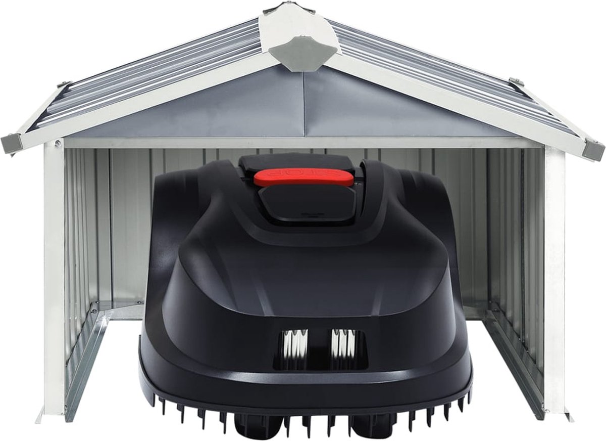 Prolenta Premium - Overkapping voor robotmaaier 92x97x63 cm staal grijs ...