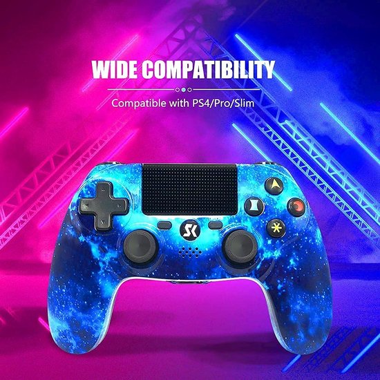 Draadloze controller compatibel met PS4 / Pro/Slim/PC met hoogwaardige ...
