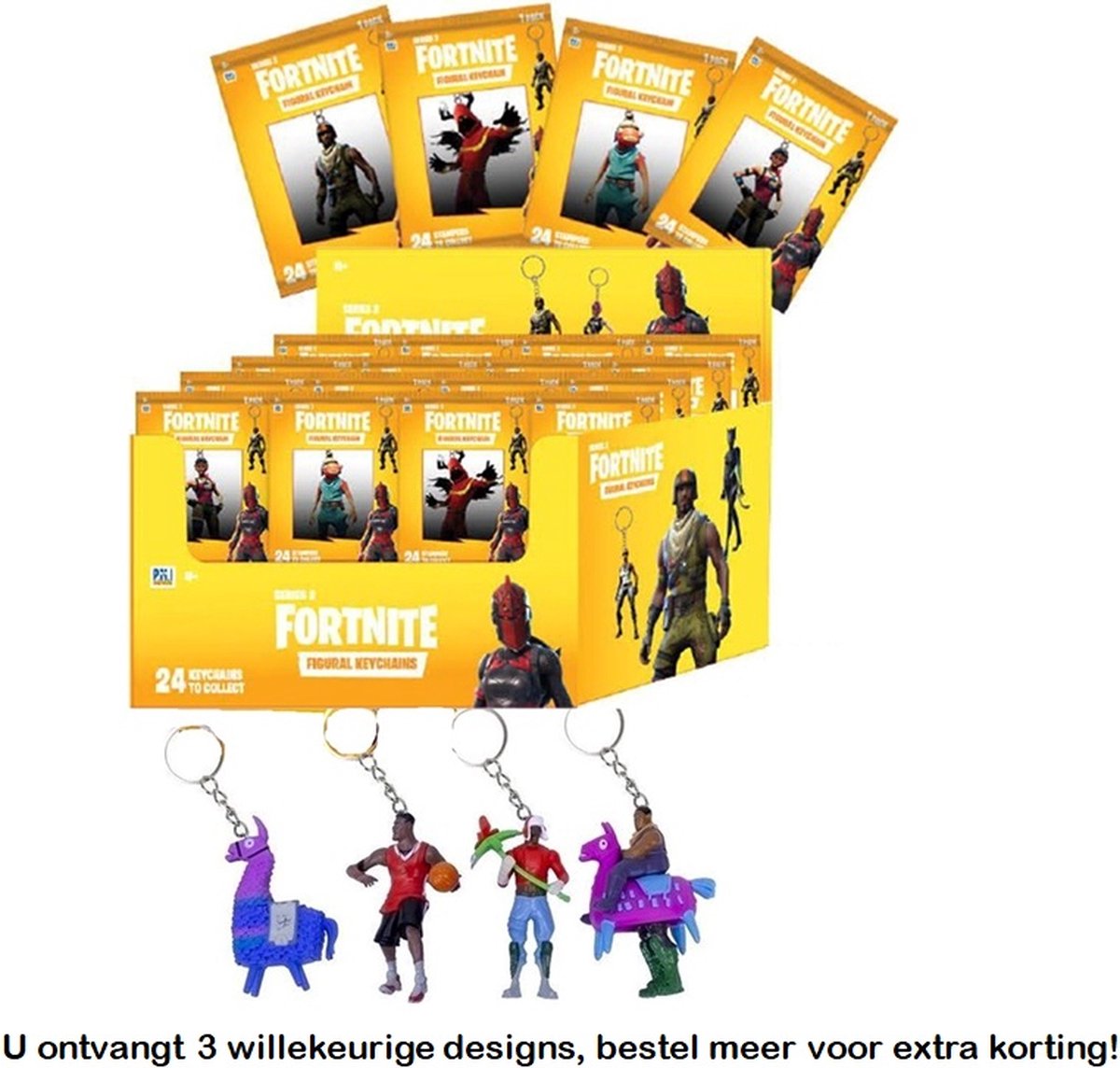 Fortnite - Figural Keychain - 3 sleutelhangers - Voordeelbundel | bol
