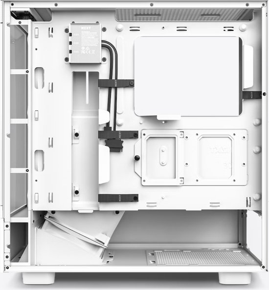 NZXT H5 FLOW White - Midtowermodel - Mini-ITX, Micro-ATX, ATX - geen ...