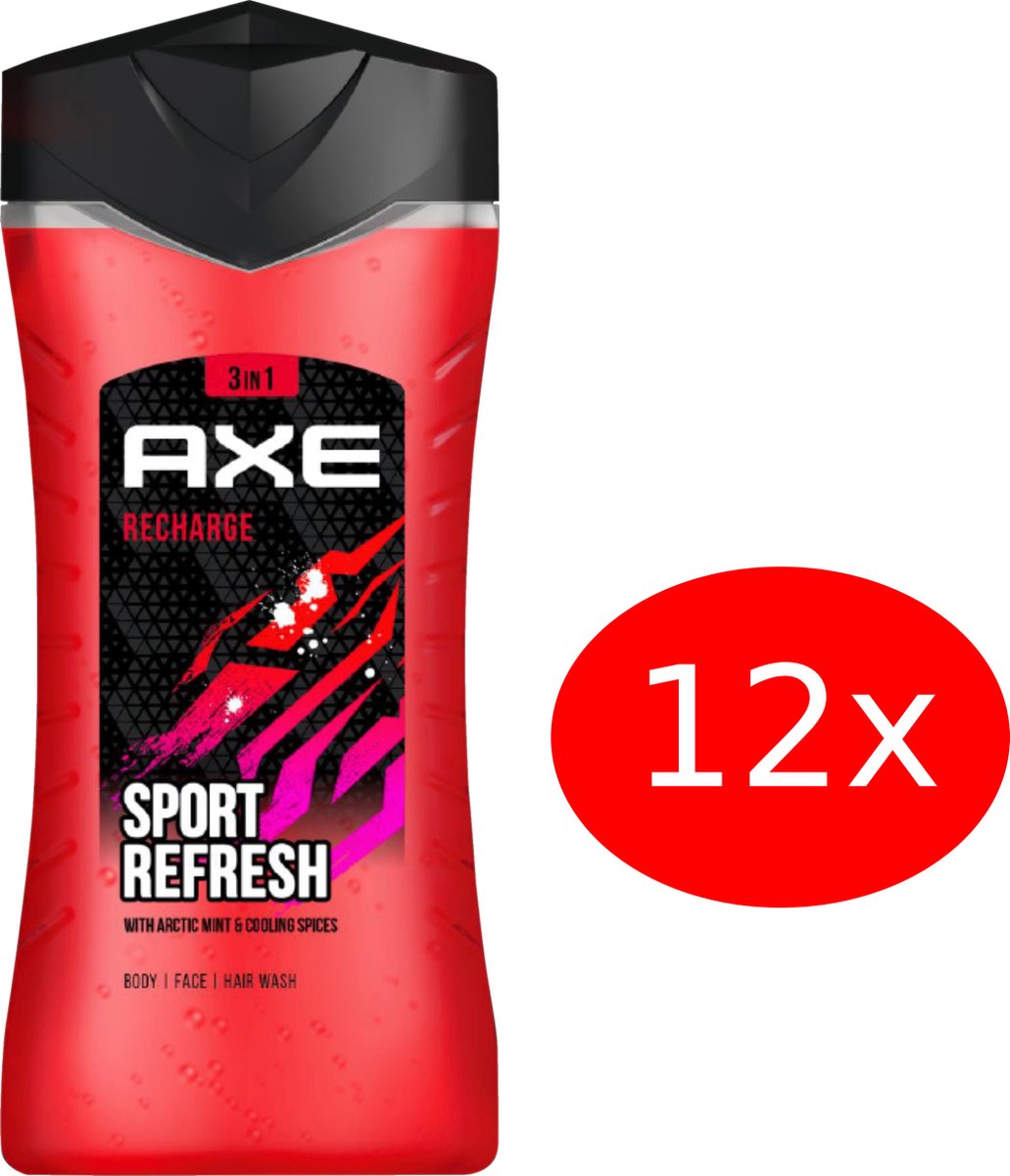 Axe Douchegel - Showergel & Shampoo 2-in-1 Sport Fresh Recharge 400ml ...