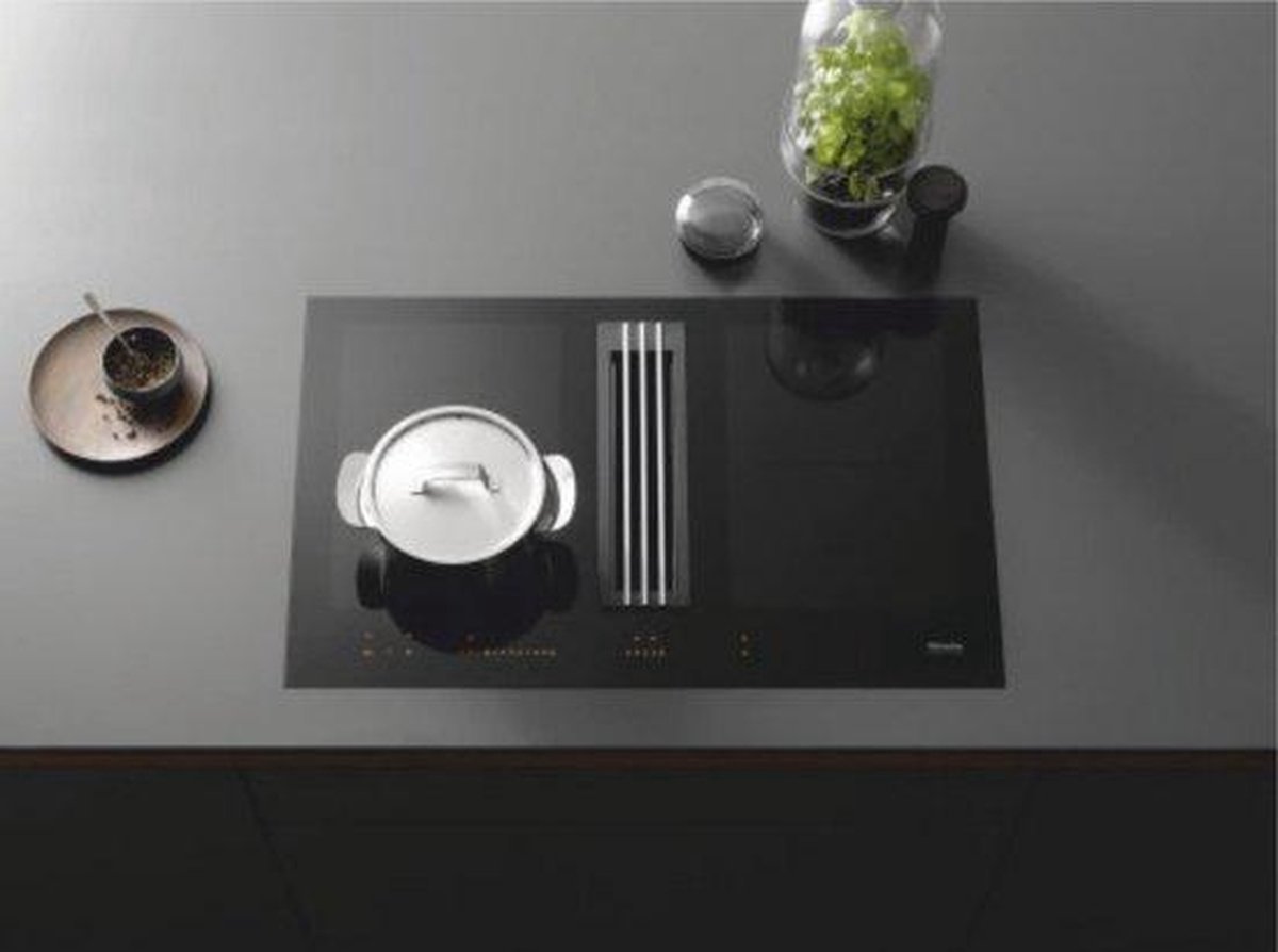 Miele KMDA 7633 FR - RVS inductiekookplaat - Met afzuiging - inbouw ...