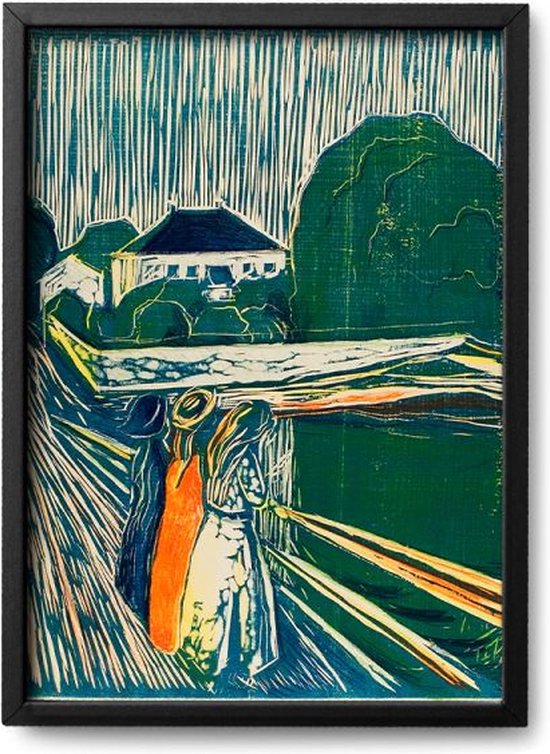 Poster Edvard Munch - A4 - 21 x 30 cm - Exclusief lijst | bol