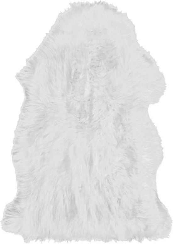 Kunstvacht - Wit - 60 x 90 cm - Decoratie kleed - Vloerkleed ...