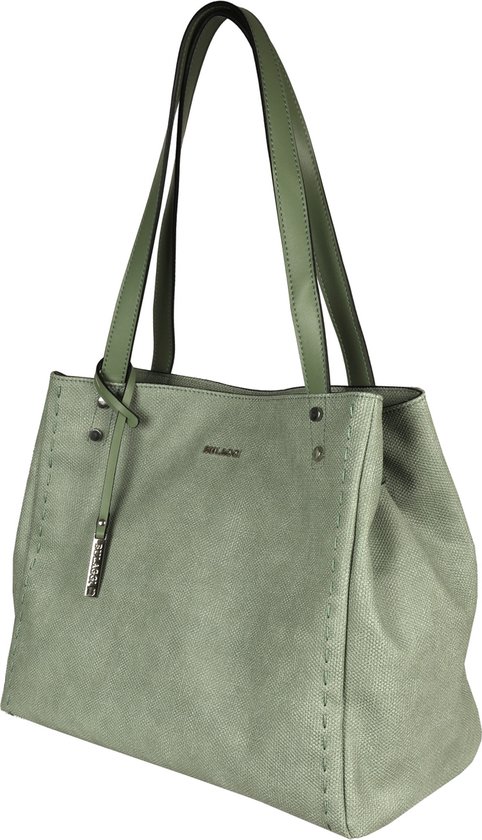 Bulaggi Shopper Gerbera voor Dames / Schoudertas - Khaki groen - vegan ...