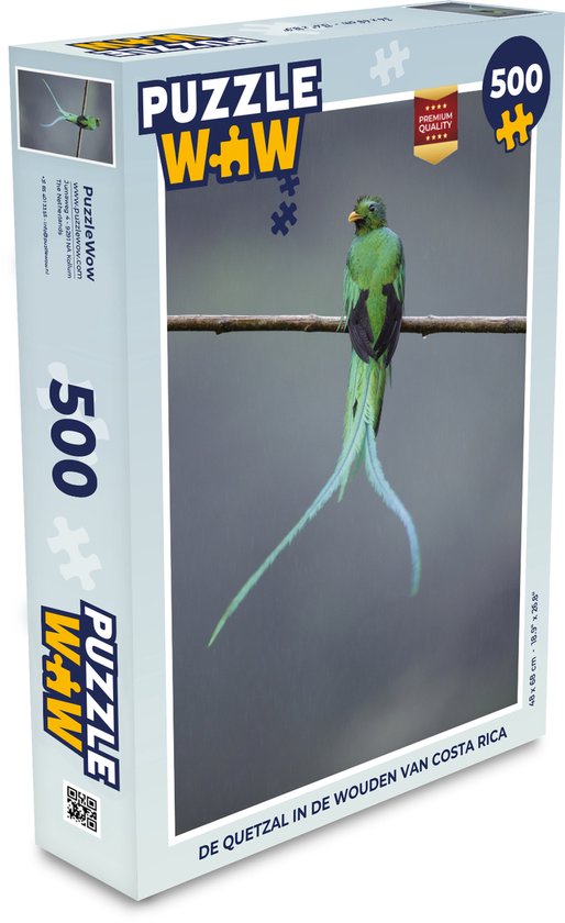 Puzzel De quetzal in de wouden van Costa Rica - Legpuzzel - Puzzel 500 ...