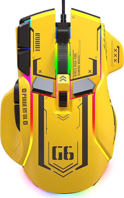 Garpex® Game Muis - Computer Muis - Muis met Draad - Gaming Muis met ...