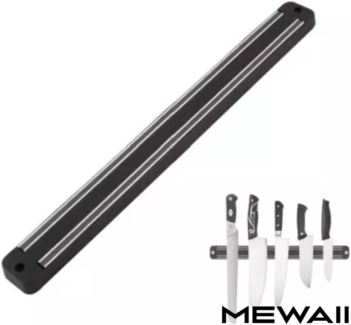MEWAll® Magnetische messenhouder 33cm – Messenmagneet – Magneetstrip ...