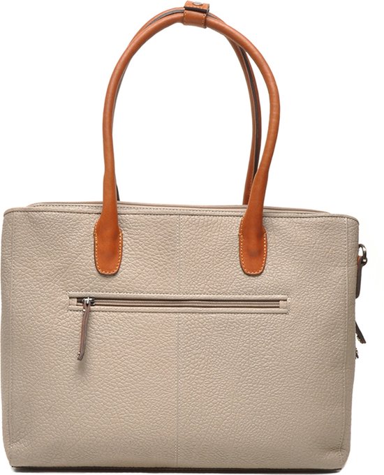 Berba Dames Laptoptas / Werktas / Aktetas - Chamonix - Beige - | bol.com