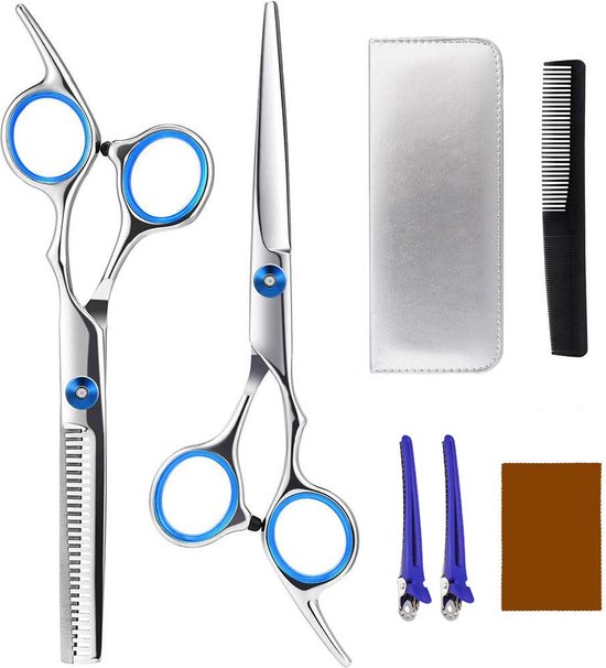 Hairdressing Scissors, Professional Stainless Steel Hair Scissors Set ...