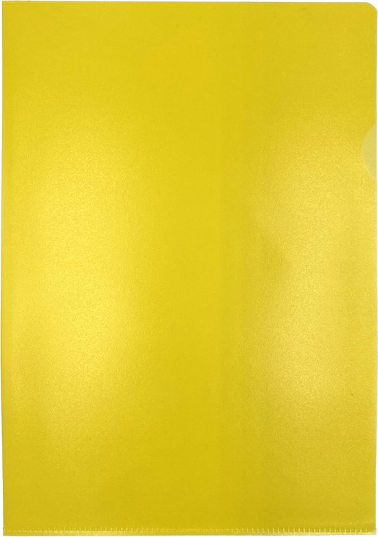 DULA - L-mappen - Insteekmappen - A4 - Geel - Nerf - 25 stuks - L-Map | bol