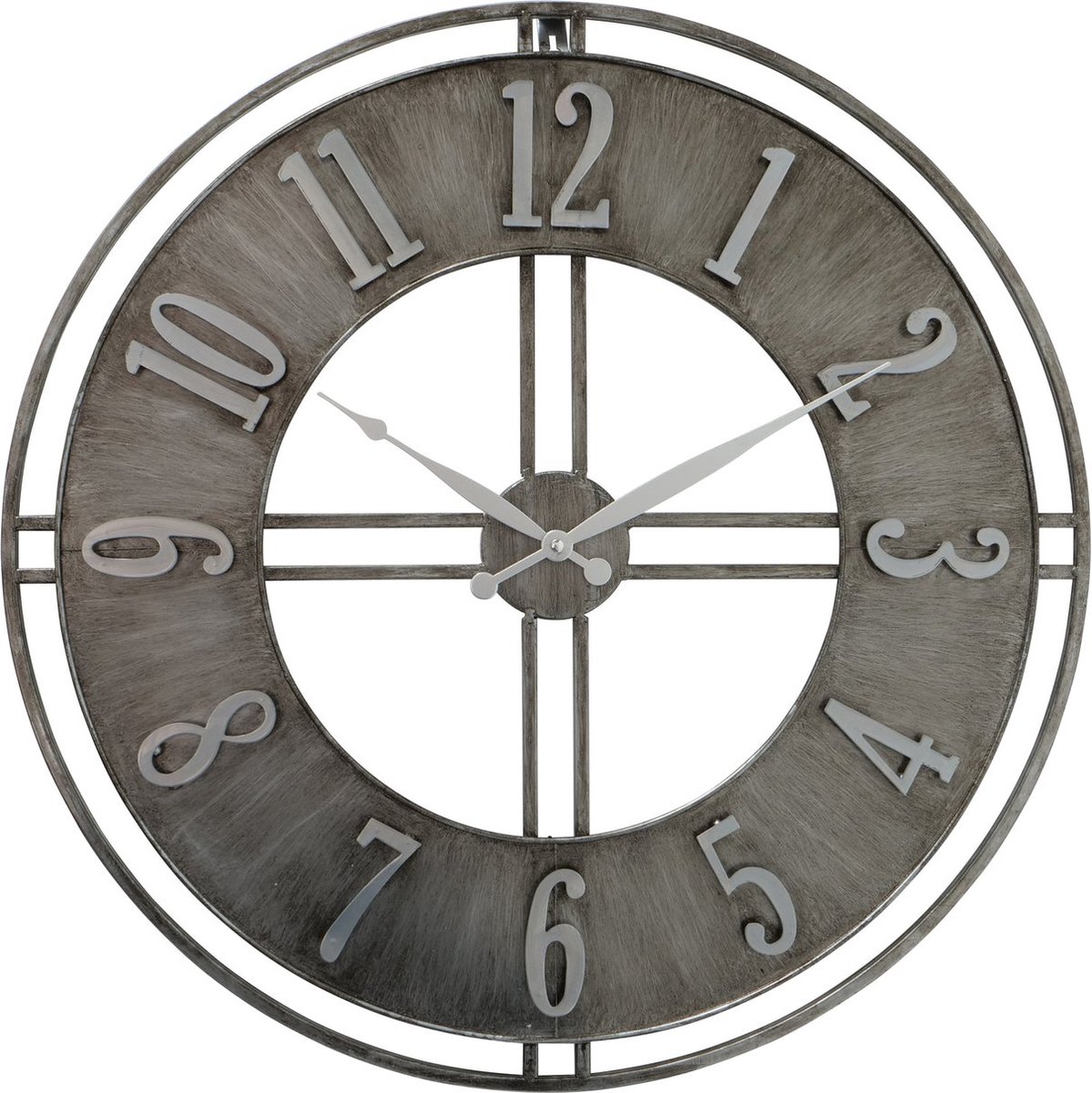 Wandklok 60 cm - Uurwerk - Wall Clock - Industriële klok - Landelijke ...