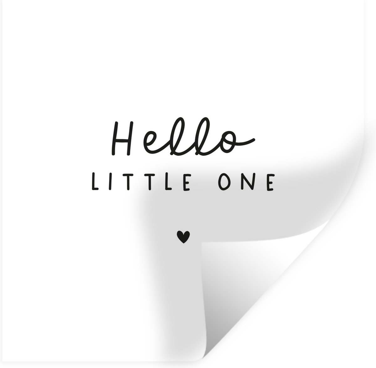 Muurstickers - Sticker Folie - Quotes - Hello little one - Baby ...