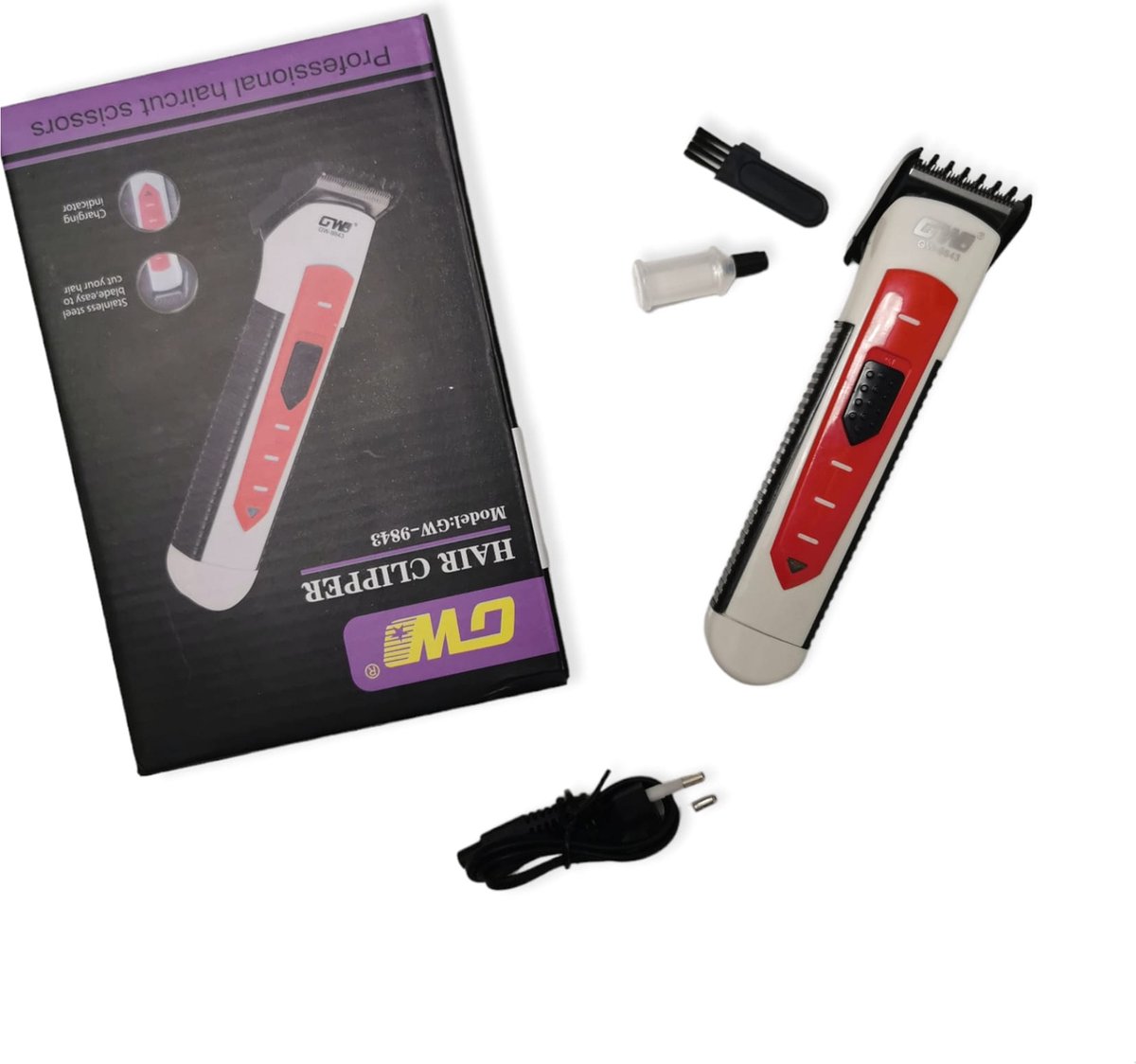 GW Haar Clipper -Tondeuse Mannen - Professionele Elektrische Tondeuse ...