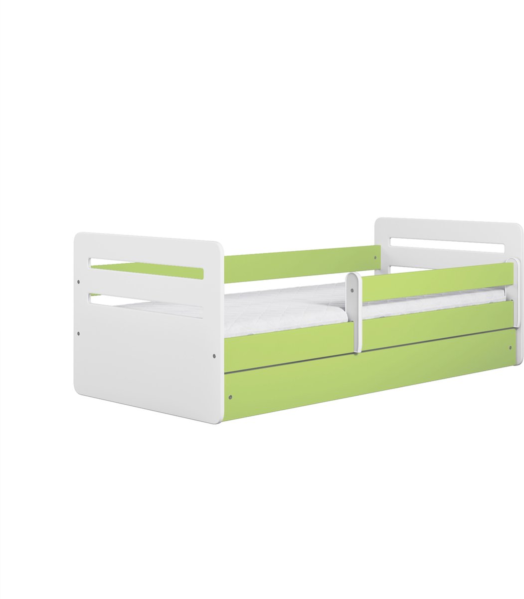 Kocot Kids - Bed Tomi groen zonder lade met matras 160/80 - Kinderbed ...