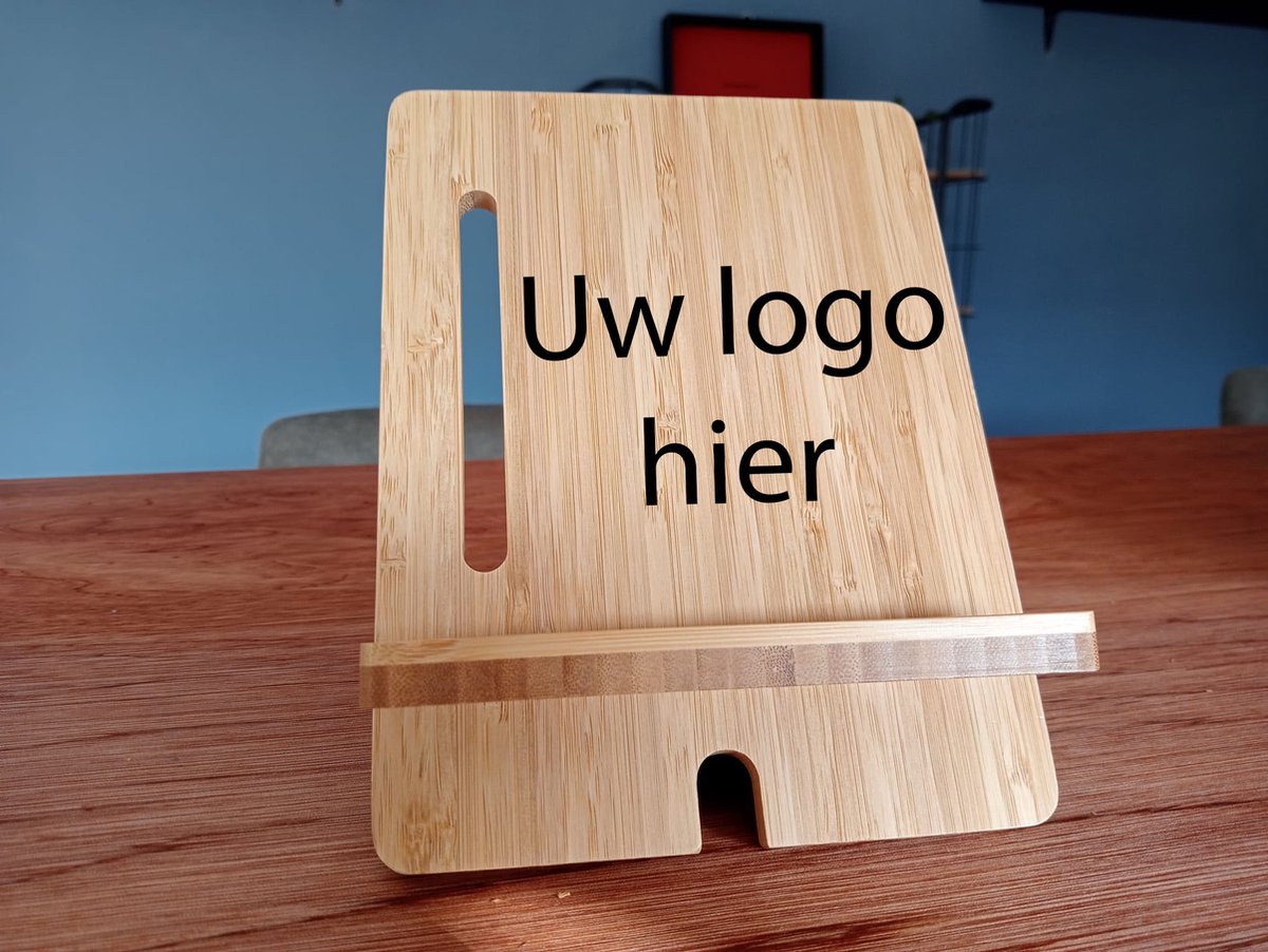 Tabletstandaard met Bedrijfslogo - Gepersonaliseerde tablethouder ...
