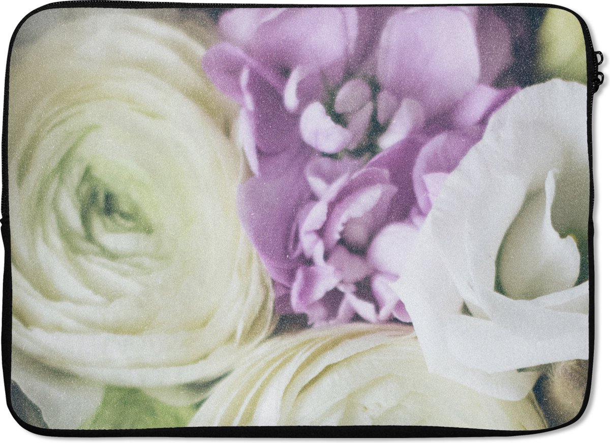 Laptophoes - Bloemen - Rozen - Design - Laptopcover - Laptop case ...