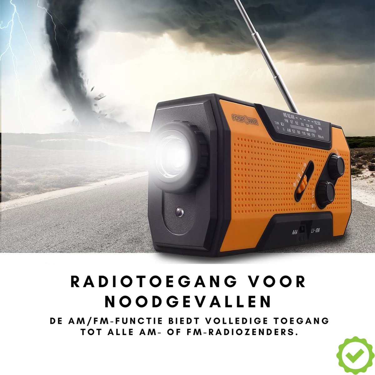 Nr1 ® Noodradio - Opwindbare radio - Noodradio dynamo solar - Nood ...