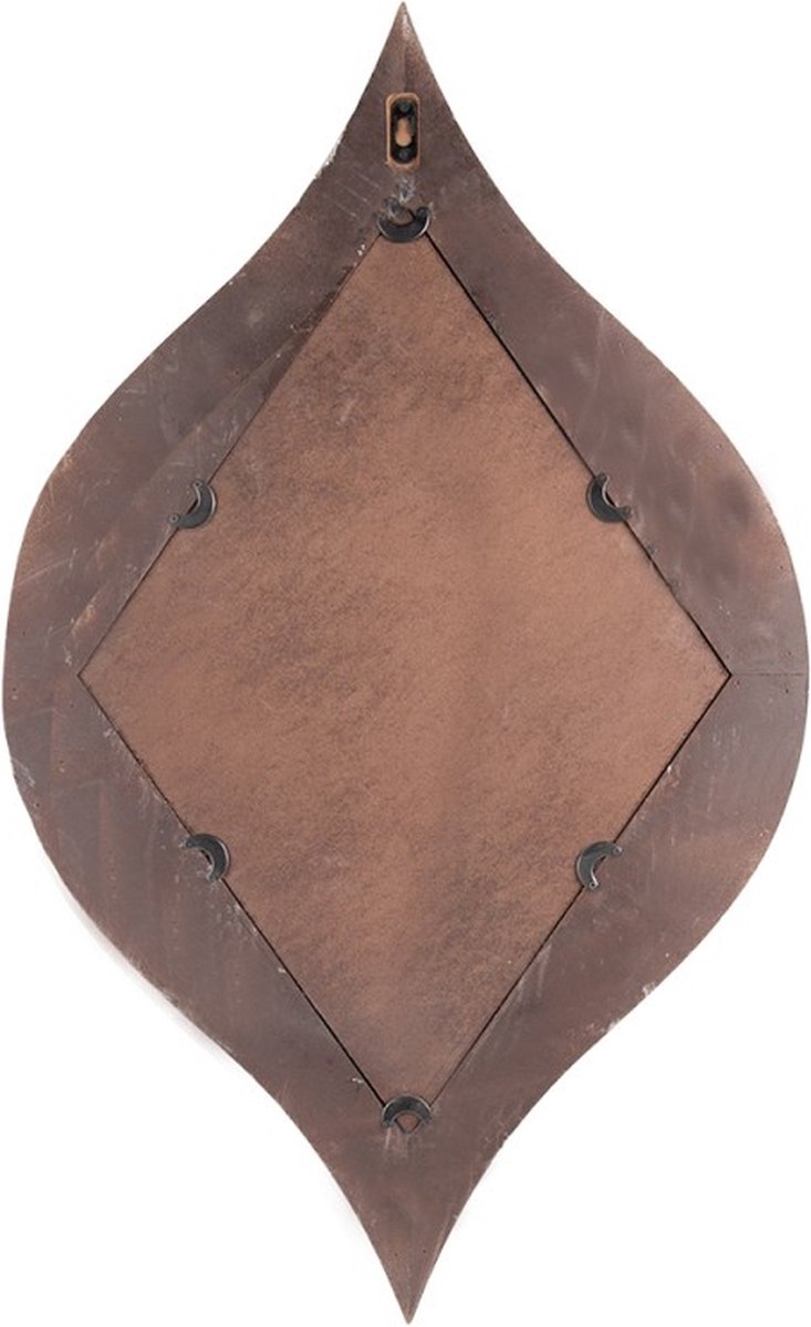 Spiegel 51x83 cm Bruin Beige Hout Grote Spiegel Wand Spiegel Muur ...
