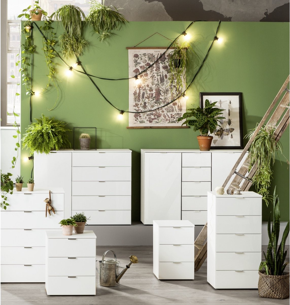 Woonexpress Ladekast Goes - Mdf - Wit - 40 x 61 x 42 cm (BxHxD) | bol.com