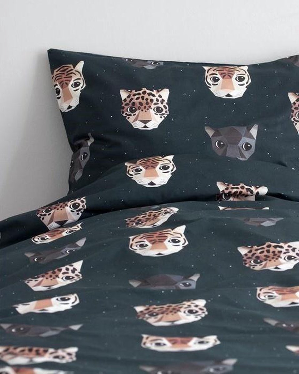 Junior - Studio Ditte Panthera dekbedovertrek donker - junior 120x150cm ...
