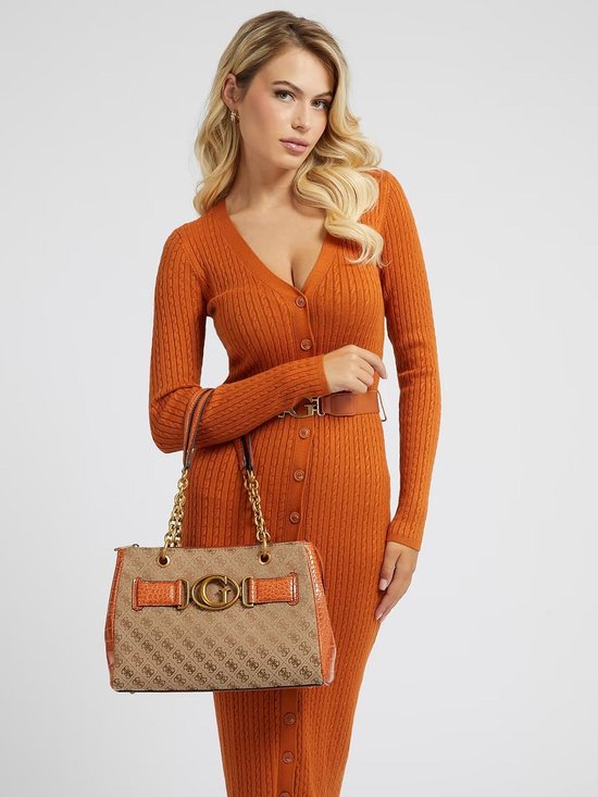 Guess Hand- en schoudertas Beige STUK | bol