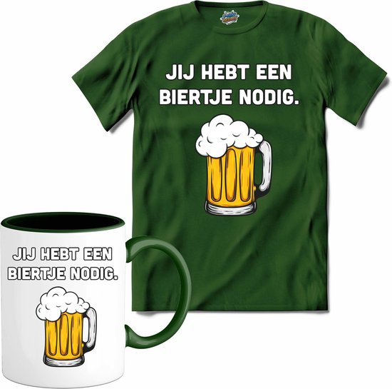 Biertje nodig? - Bier kleding cadeau - bierpakket kado idee - grappige ...