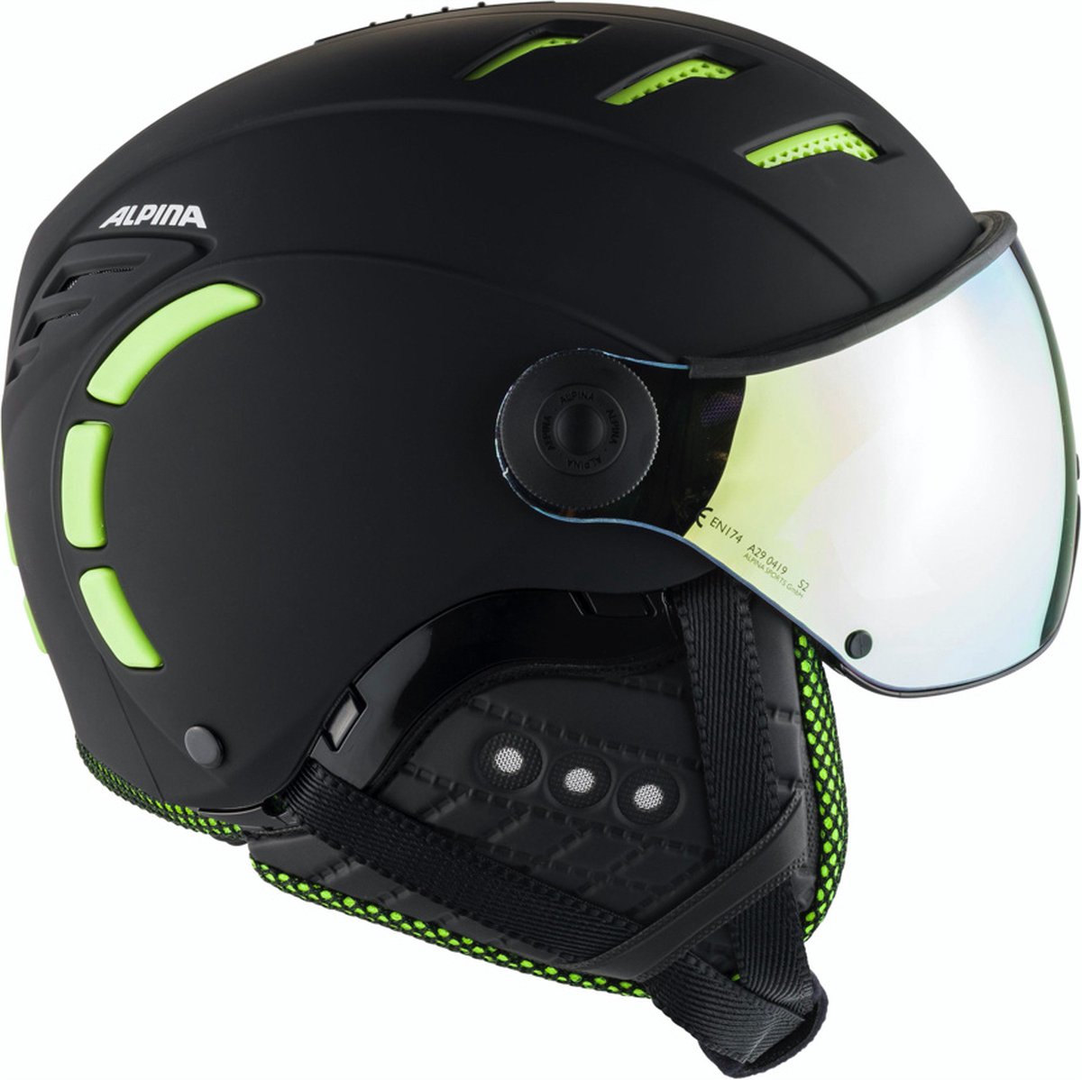 Alpina Jump 2.0 Q-lite Skihelm Met Vizier | Quattroflex lite Cat.2 ...