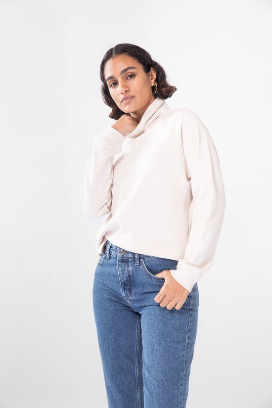 Sissy-Boy - Beige sweater met col | bol