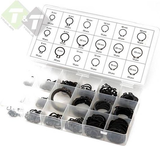 Borgring set - 300 dlg - buitenwerks assortiment - Seegerring clips ...