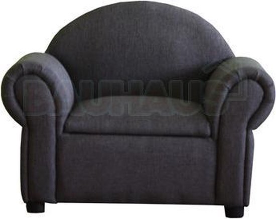 Teddy fauteuil grijs - Kinderfauteuil - Stof - Hout | bol.com