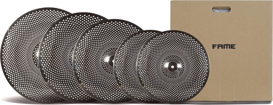 Fame Noiseless Cymbal Set-2 (Brilliant) - Bekken set | bol
