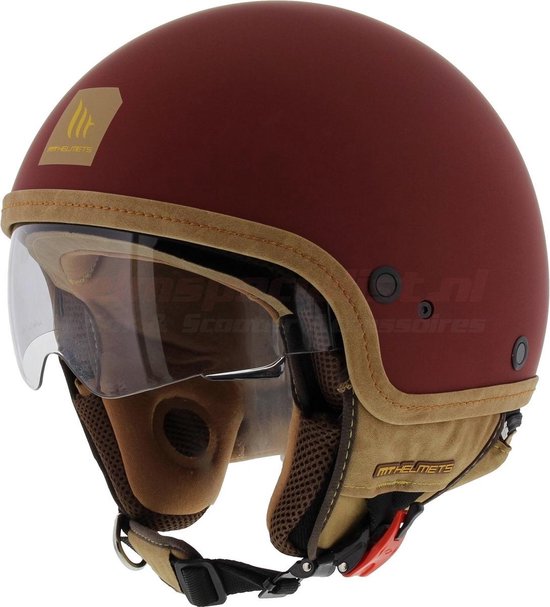 MT Cosmo Pure jethelm mat rood | bol