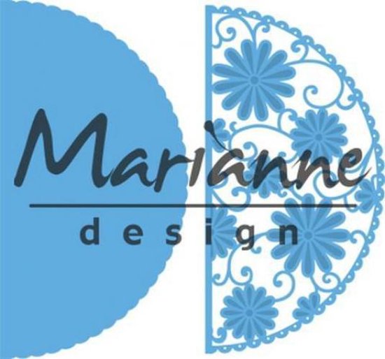 Marianne Design Creatables snij en embosstencil - Anja's Bloem Halve Cirkel | bol.com