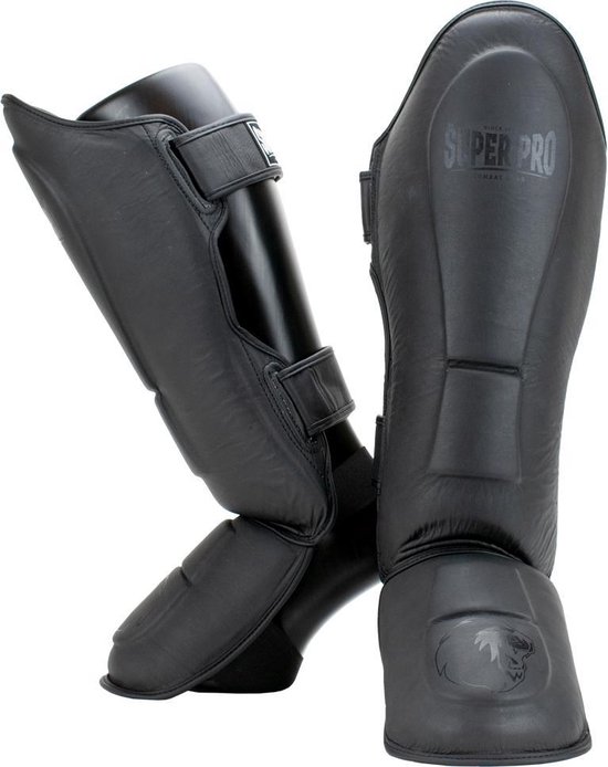 Super Pro Combat Gear Lederen Scheenbeschermer Guardian Grijs Extra ...