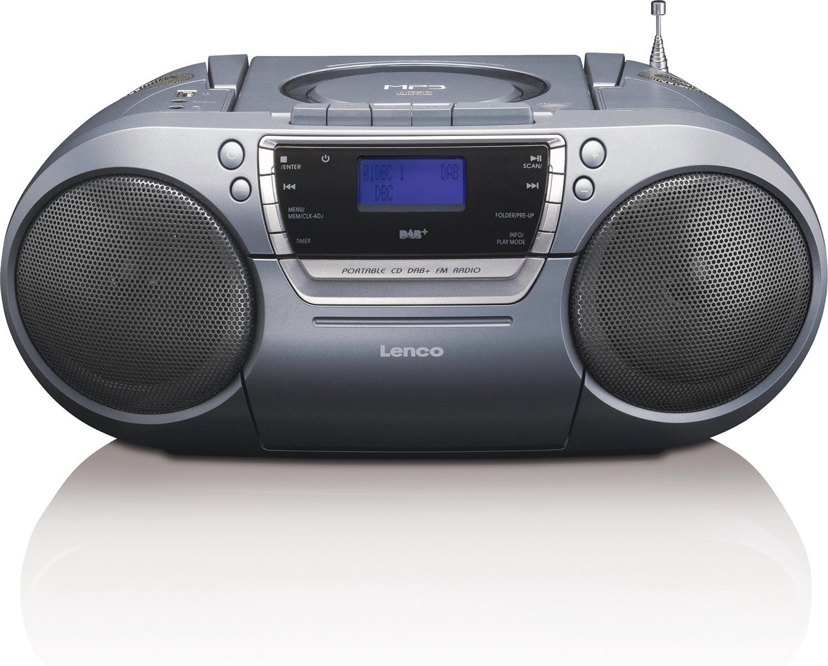 Lenco SCD-680 - DAB+ Radio met CD-speler, Casette en USB - Zilver | bol.com